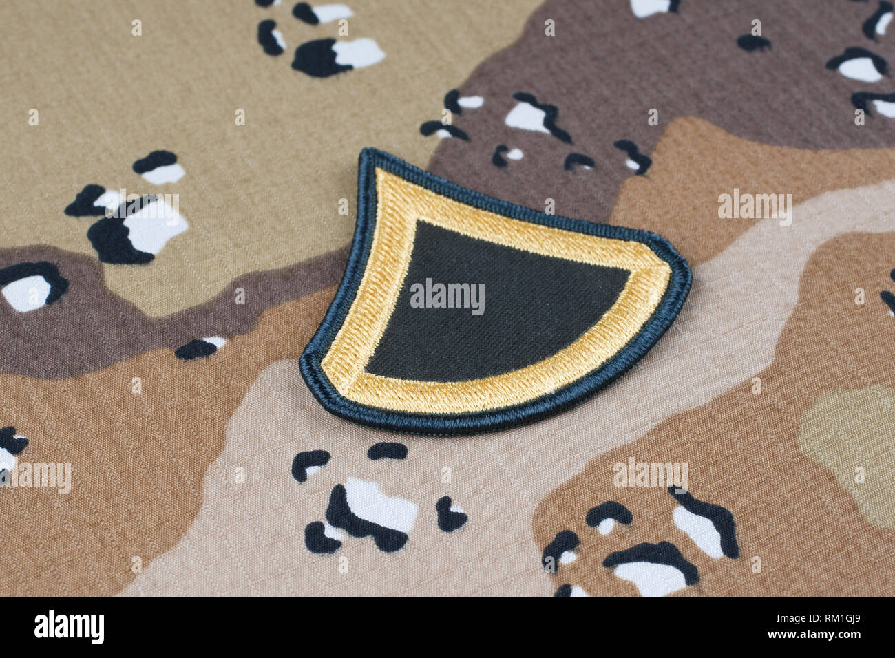 May 12, 2018. US ARMY Private First Class rank patch on Desert Battle ...
