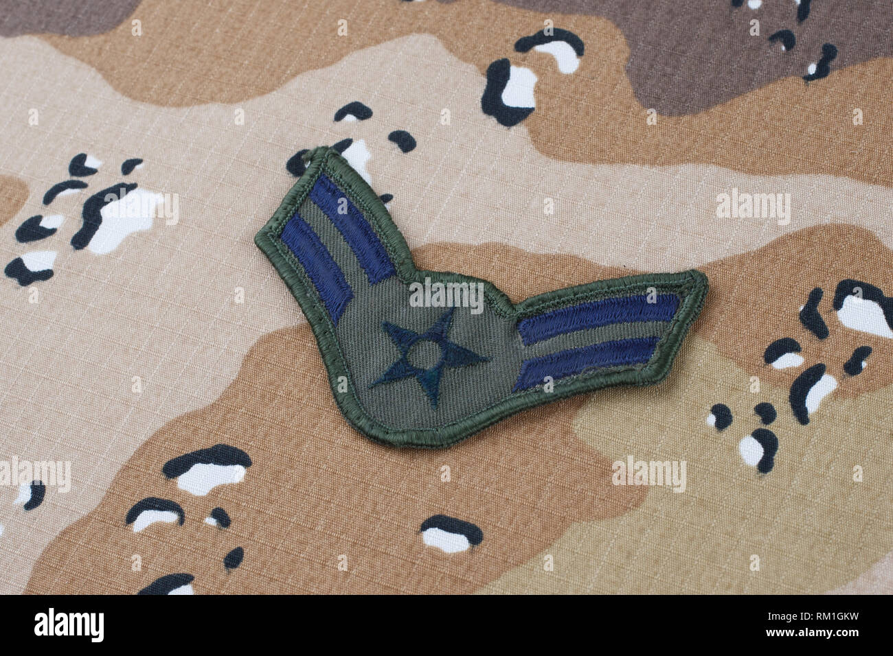 May 12, 2018. US AIR FORCE Airman First Class rank patch on Desert ...