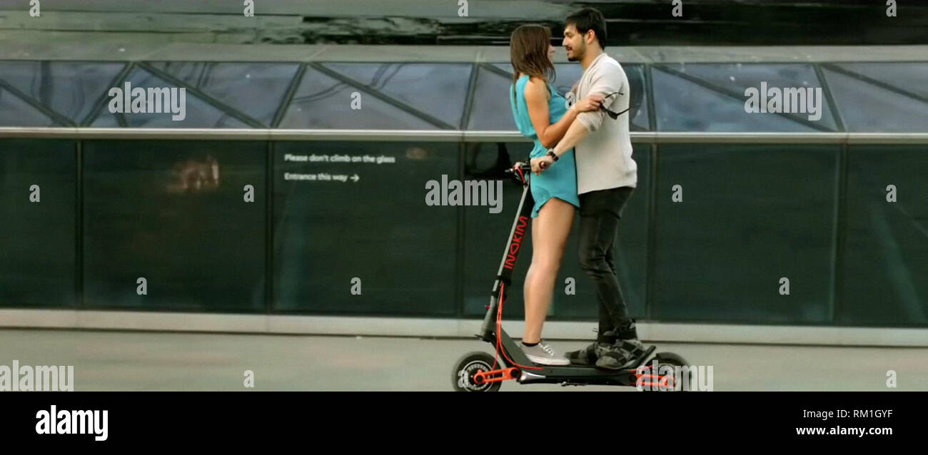 MR. MAJNU, from left: Nidhhi Agerwal, Akhil Akkineni, 2019. © Sarigama ...