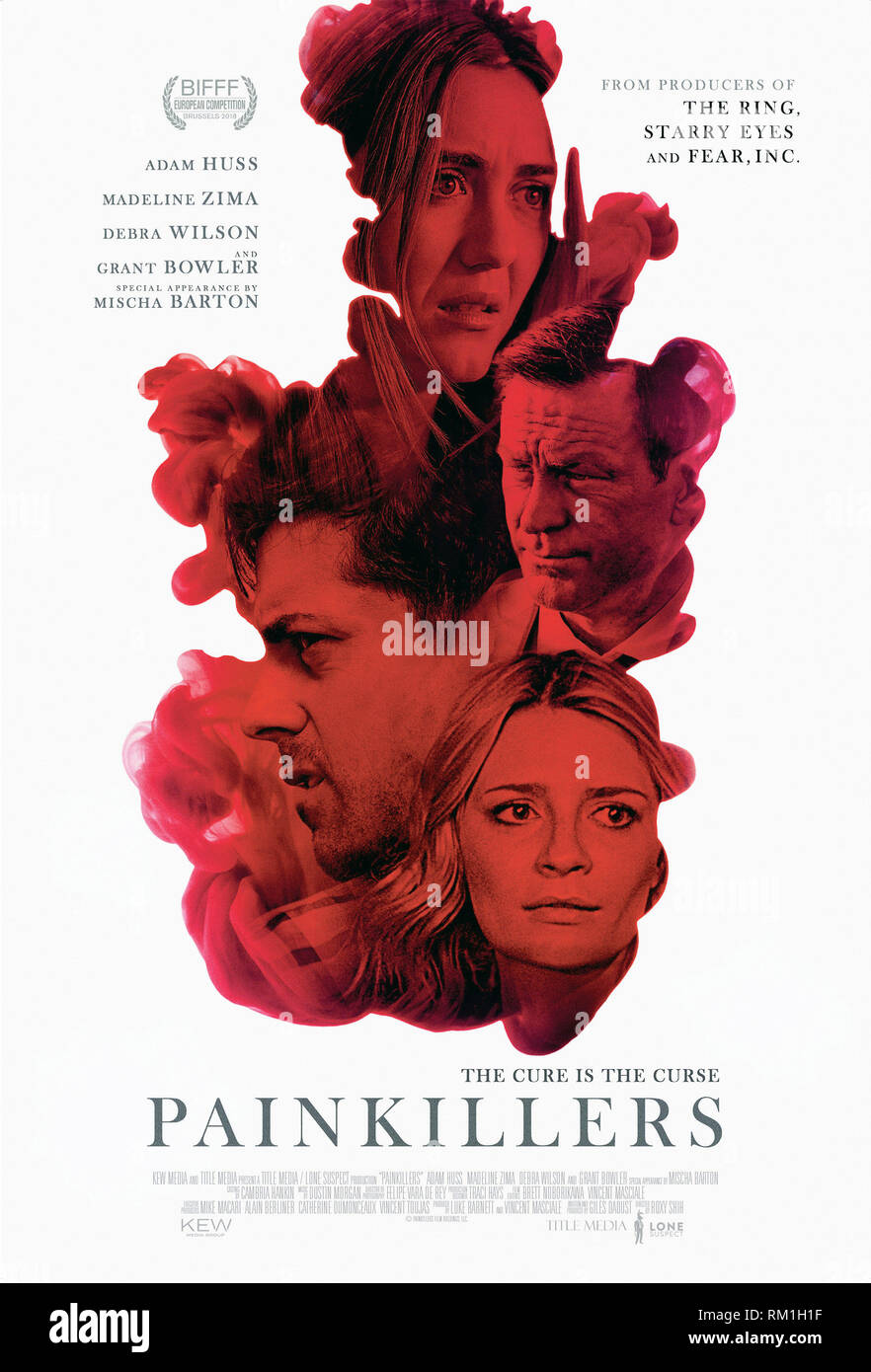 PAINKILLERS, US poster, clockwise from top: Madeline Zima, Grant Bowler ...