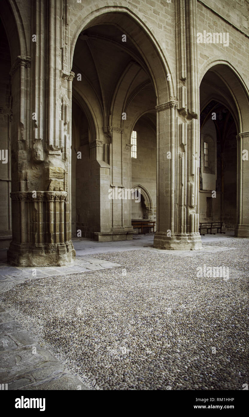 Interior of an old historical building, detail of ancient and history ...