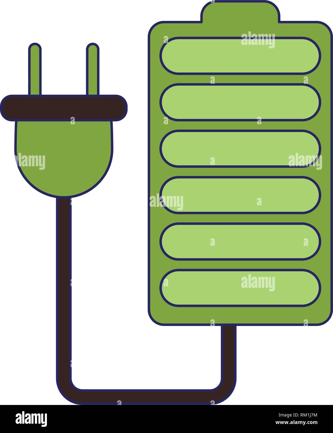 Plug and battery symbol Stock Vector Image & Art - Alamy