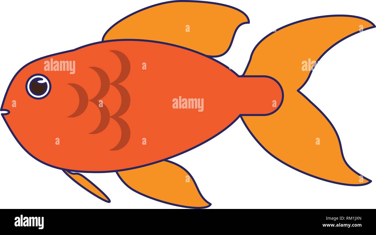 Fish sea animal cartoon Stock Vector Image & Art - Alamy