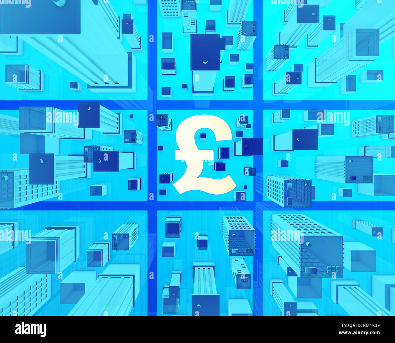 Urban architecture and British pound currency, economic and career ...