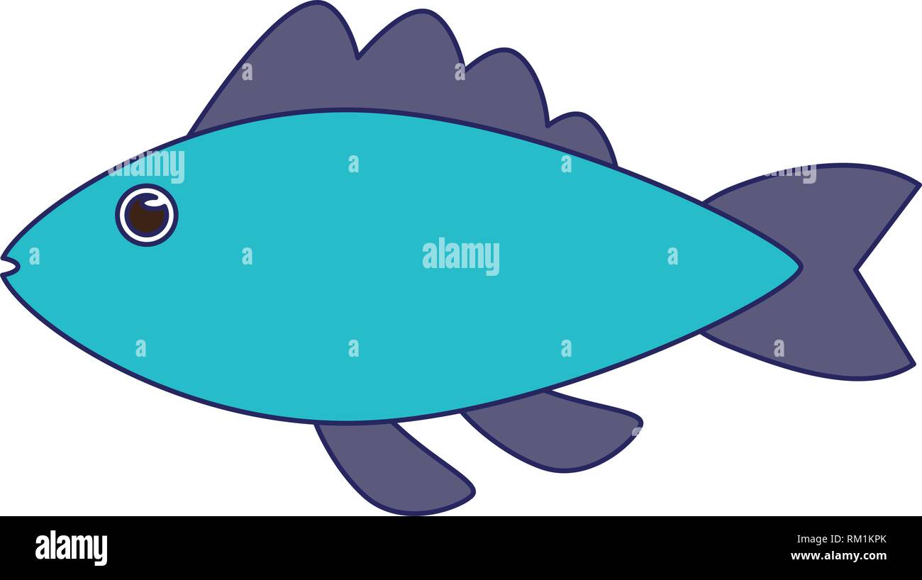 Fish sea animal cartoon Stock Vector Image & Art - Alamy