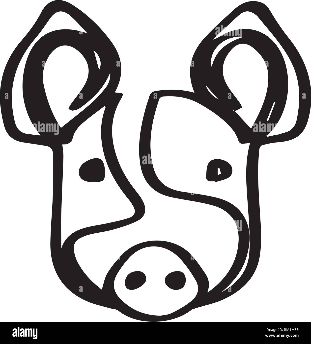 Cute Pig Face Tattoo