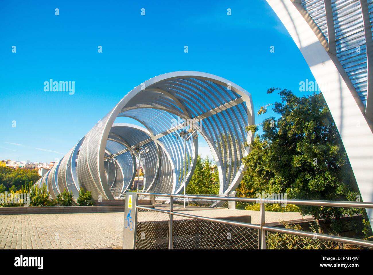 Bridge by perrault madrid rio park hi-res stock photography and images ...