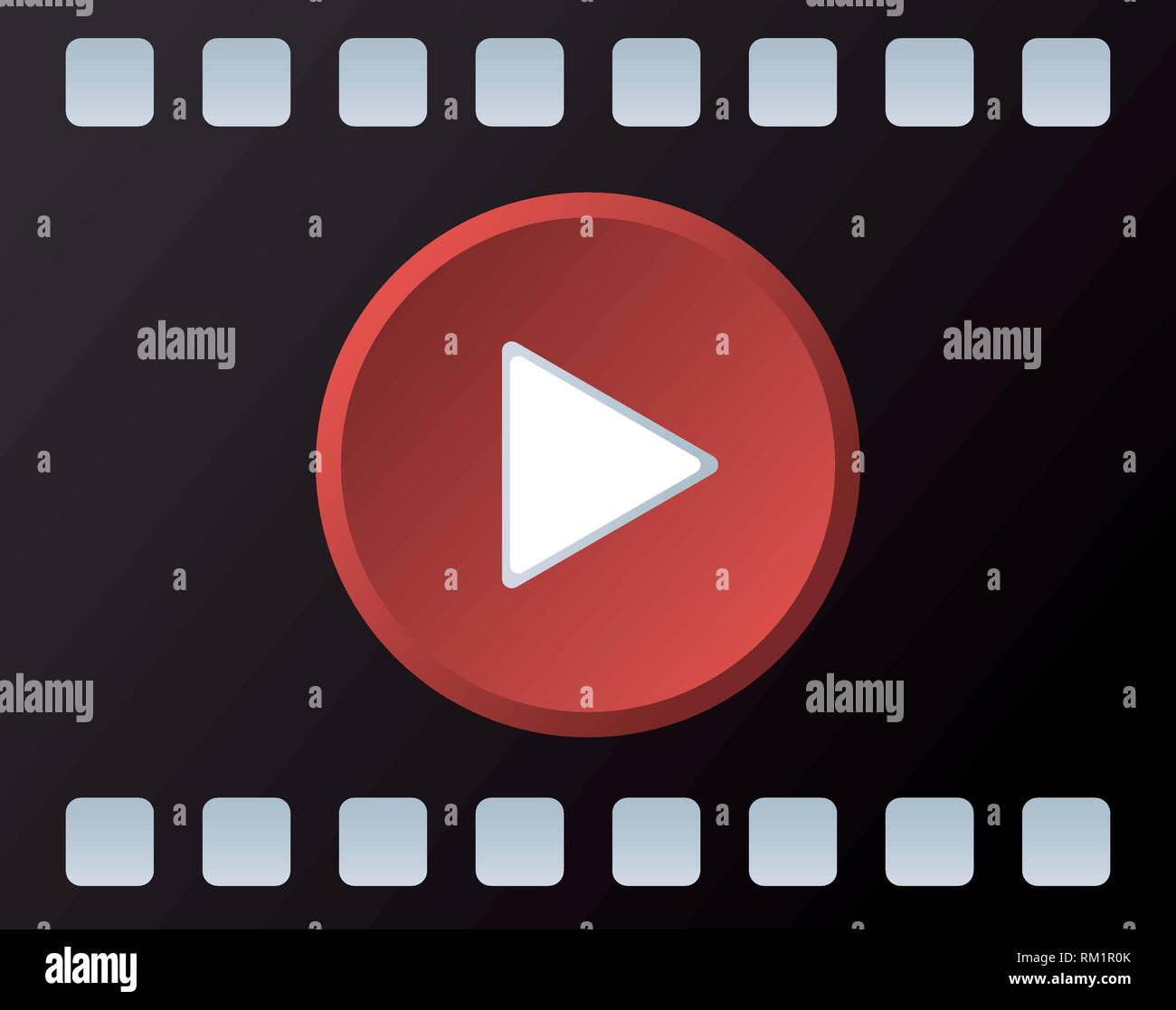 video player symbol button Stock Vector Image & Art - Alamy
