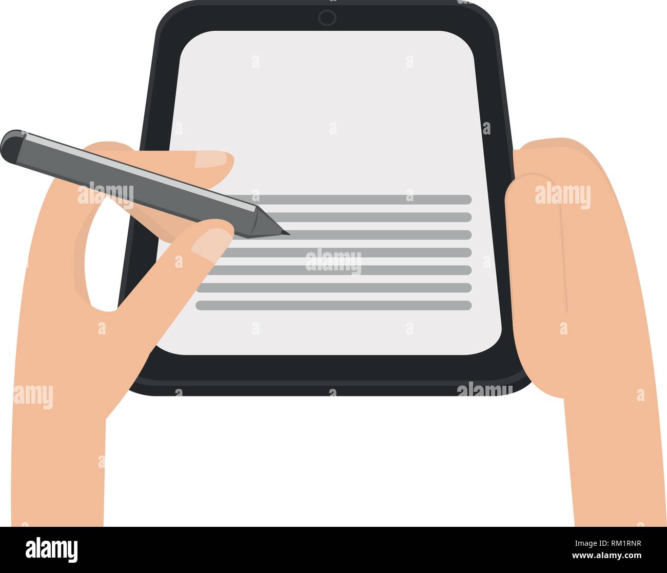 Using pen Stock Vector Images - Alamy
