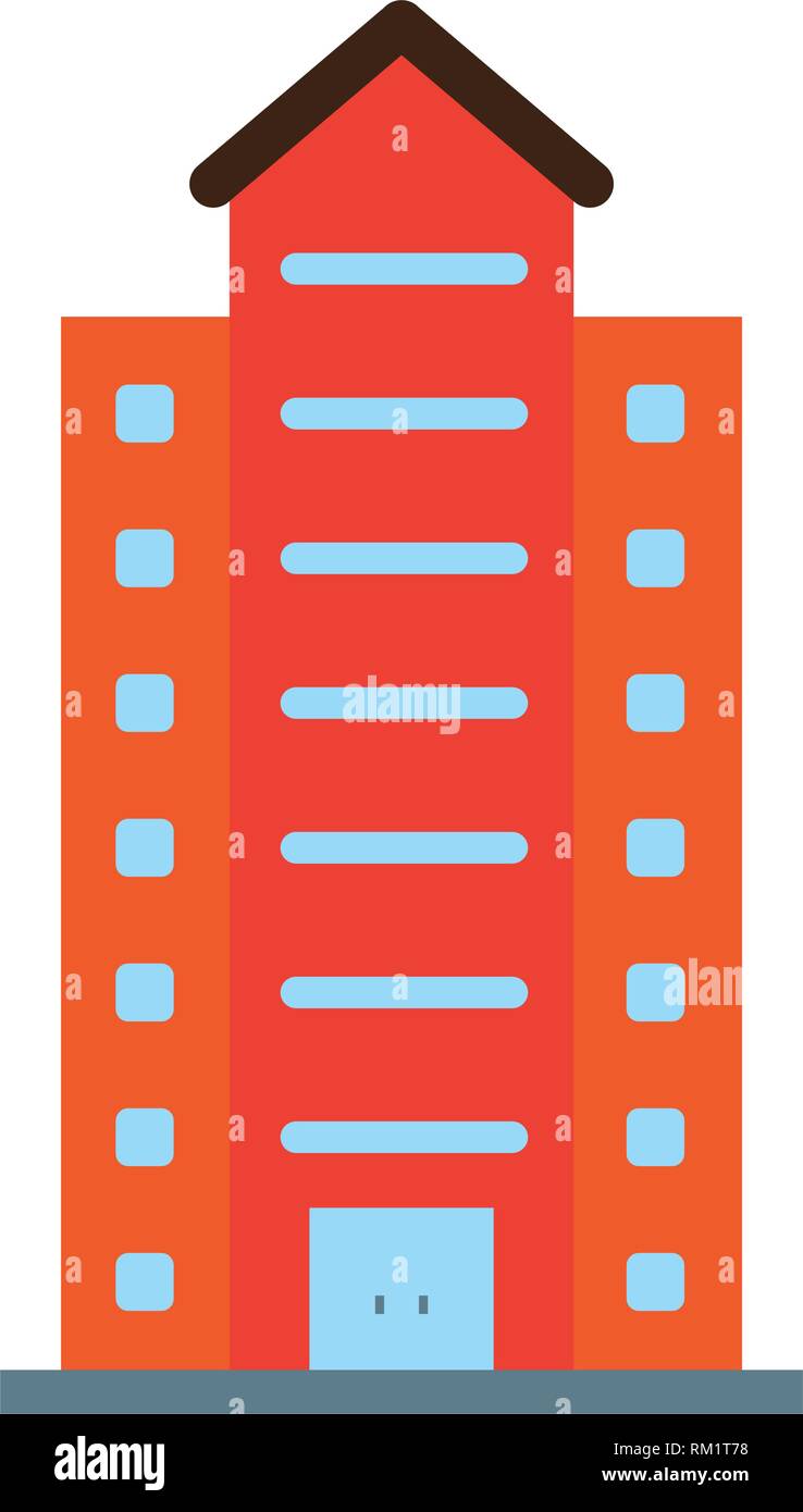 Urban residence building symbol Stock Vector Image & Art - Alamy