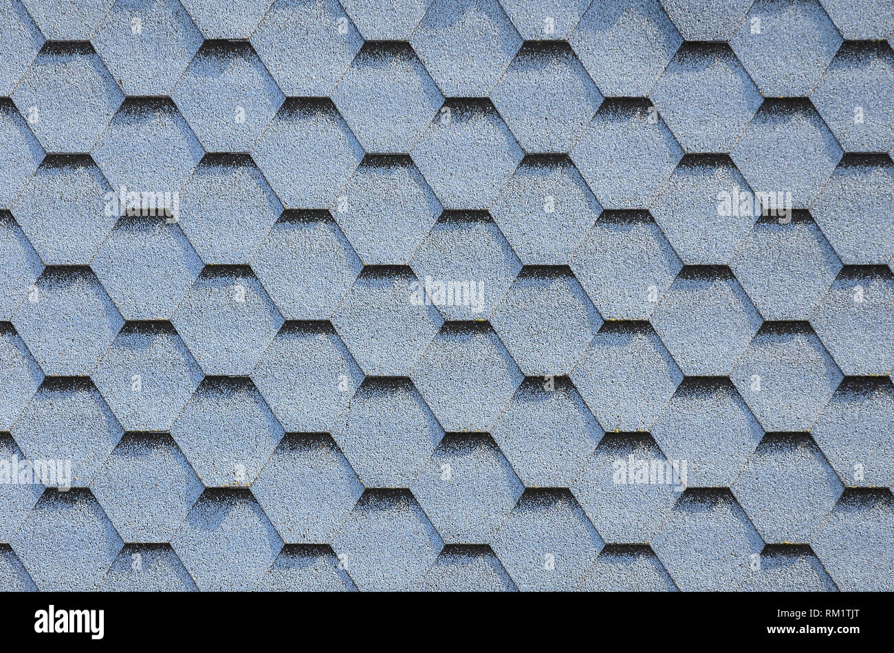 Modern roofing and decoration of chimneys. Flexible bitumen or slate ...