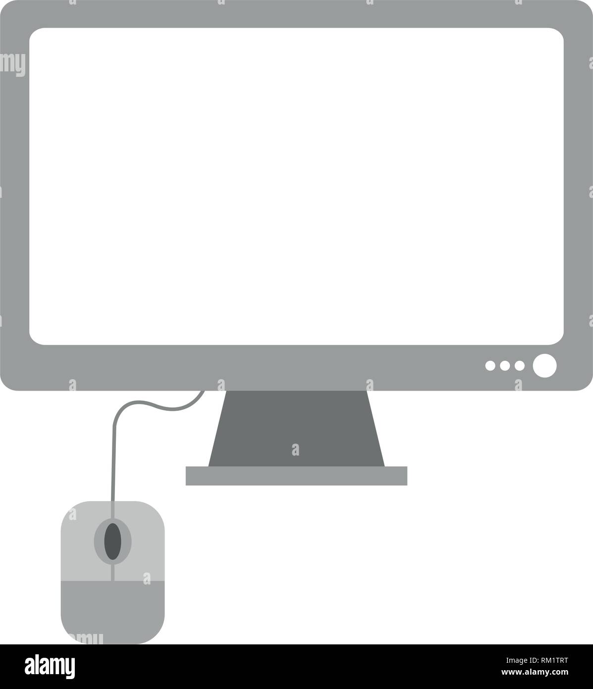 computer screen amd mouse symbol Stock Vector Image & Art - Alamy