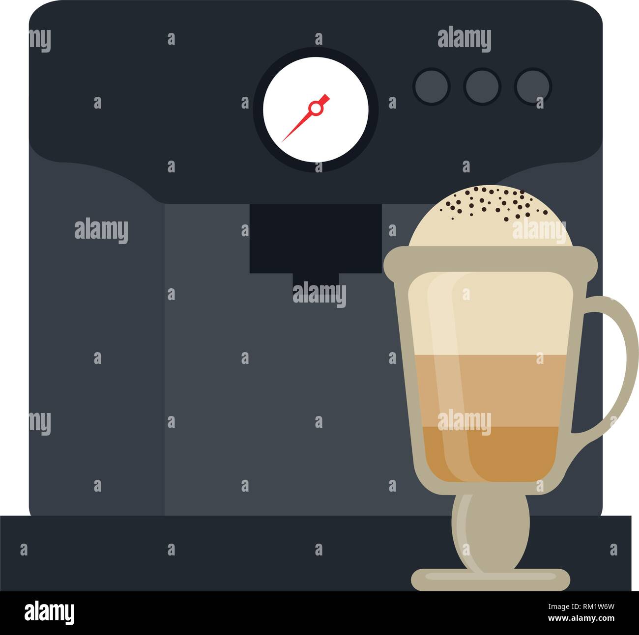 Espresso and capuccino cartoons Stock Vector Image & Art - Alamy