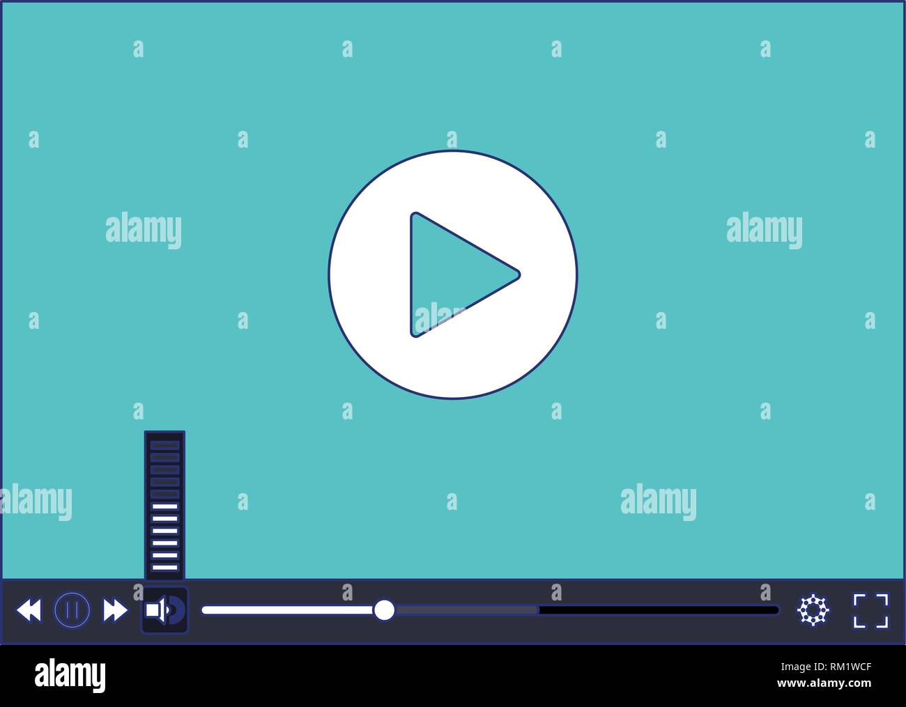 video player display screen Stock Vector Image & Art - Alamy