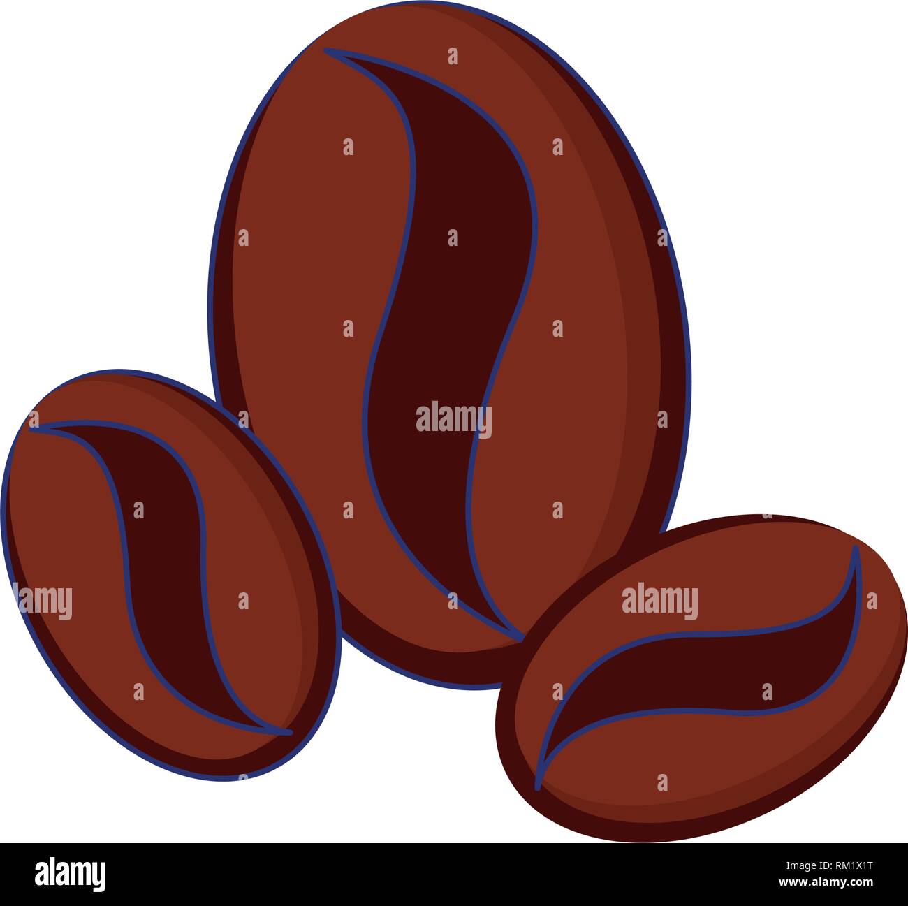 Coffee beans cartoons isolated Stock Vector Image & Art - Alamy