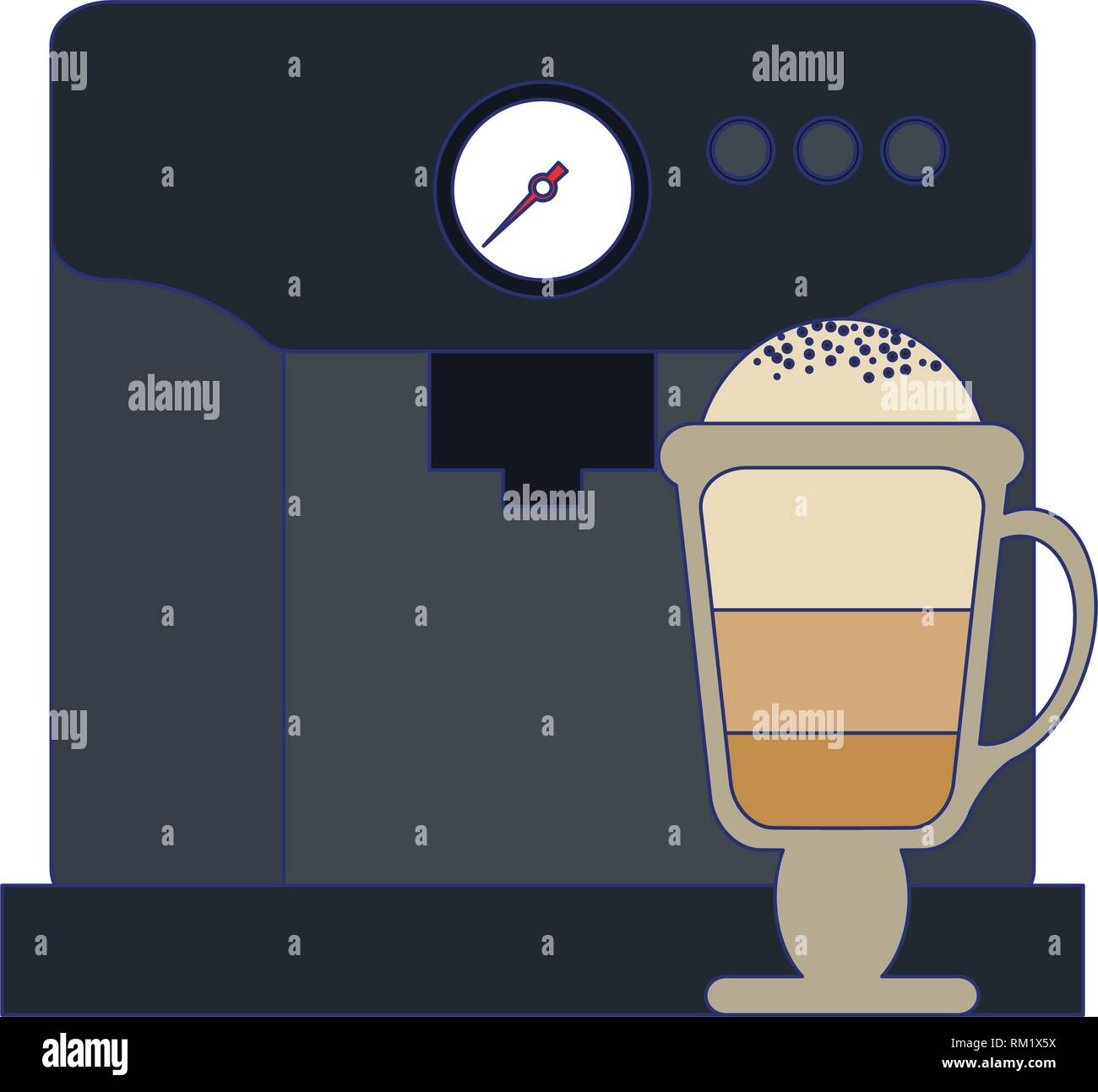 Espresso and capuccino cartoons Stock Vector Image & Art - Alamy