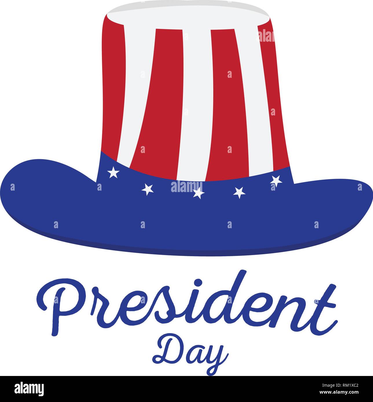 Isolated american hat. President day Stock Vector Image & Art - Alamy
