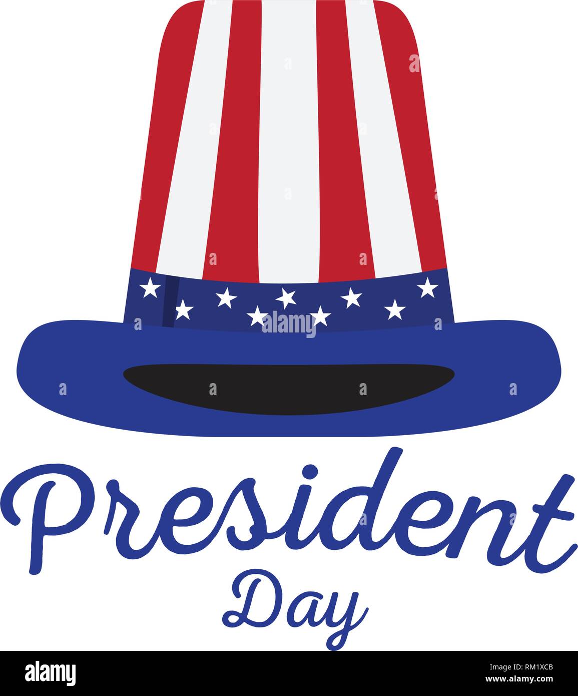 Isolated american hat. President day Stock Vector Image & Art - Alamy
