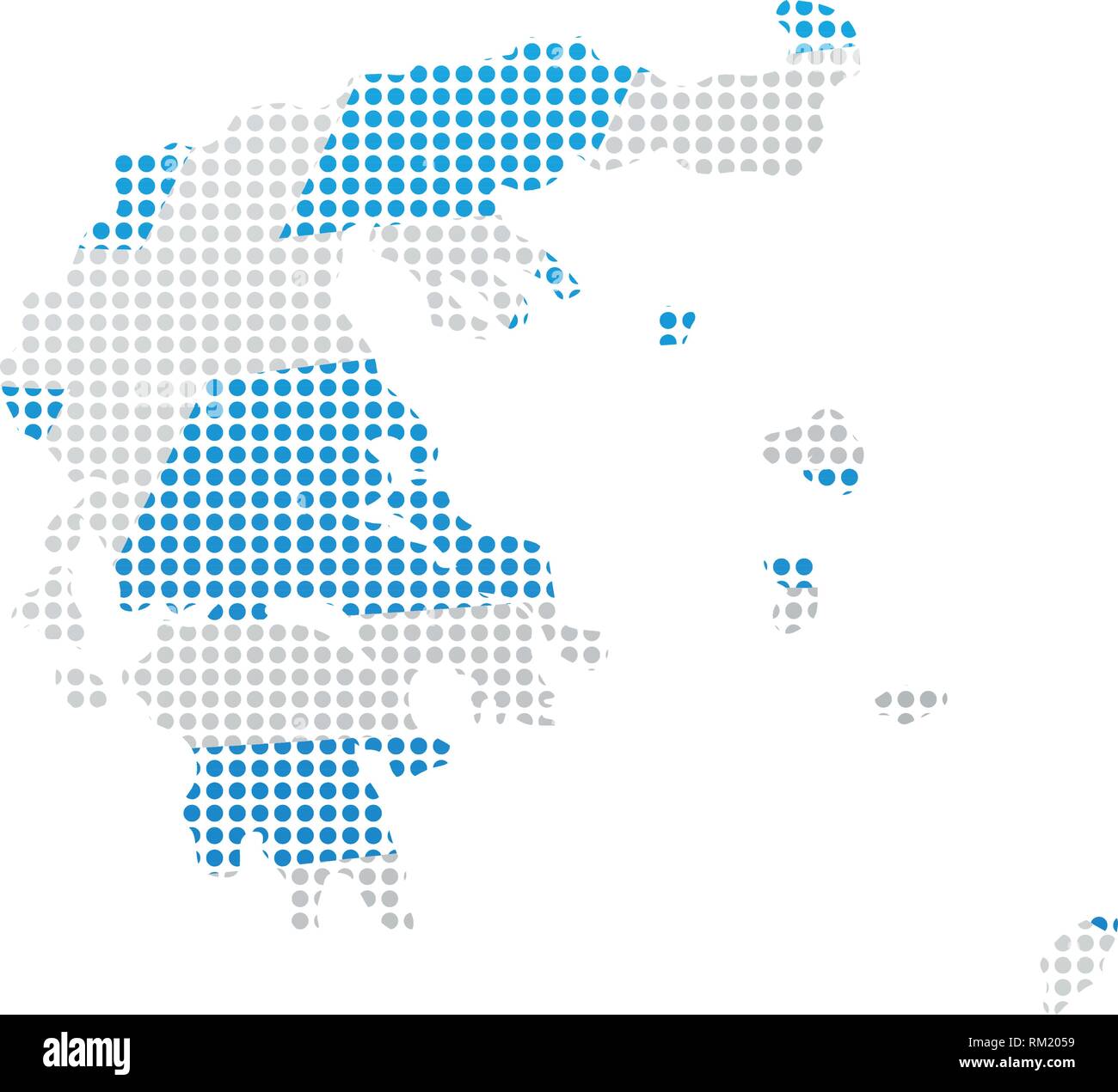 Map of Greece with flag Stock Vector Image & Art - Alamy