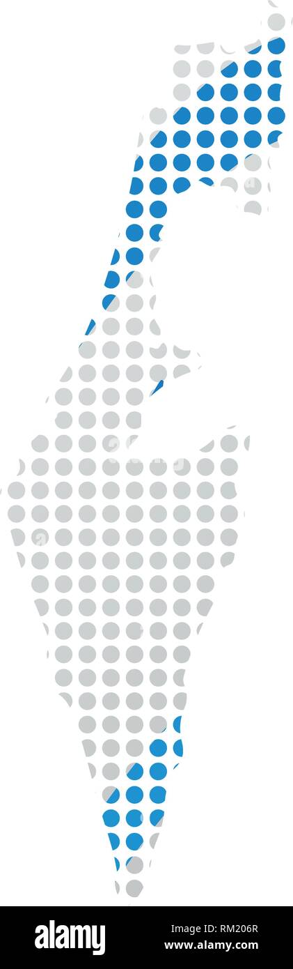 Map of Israel with flag Stock Vector Image & Art - Alamy