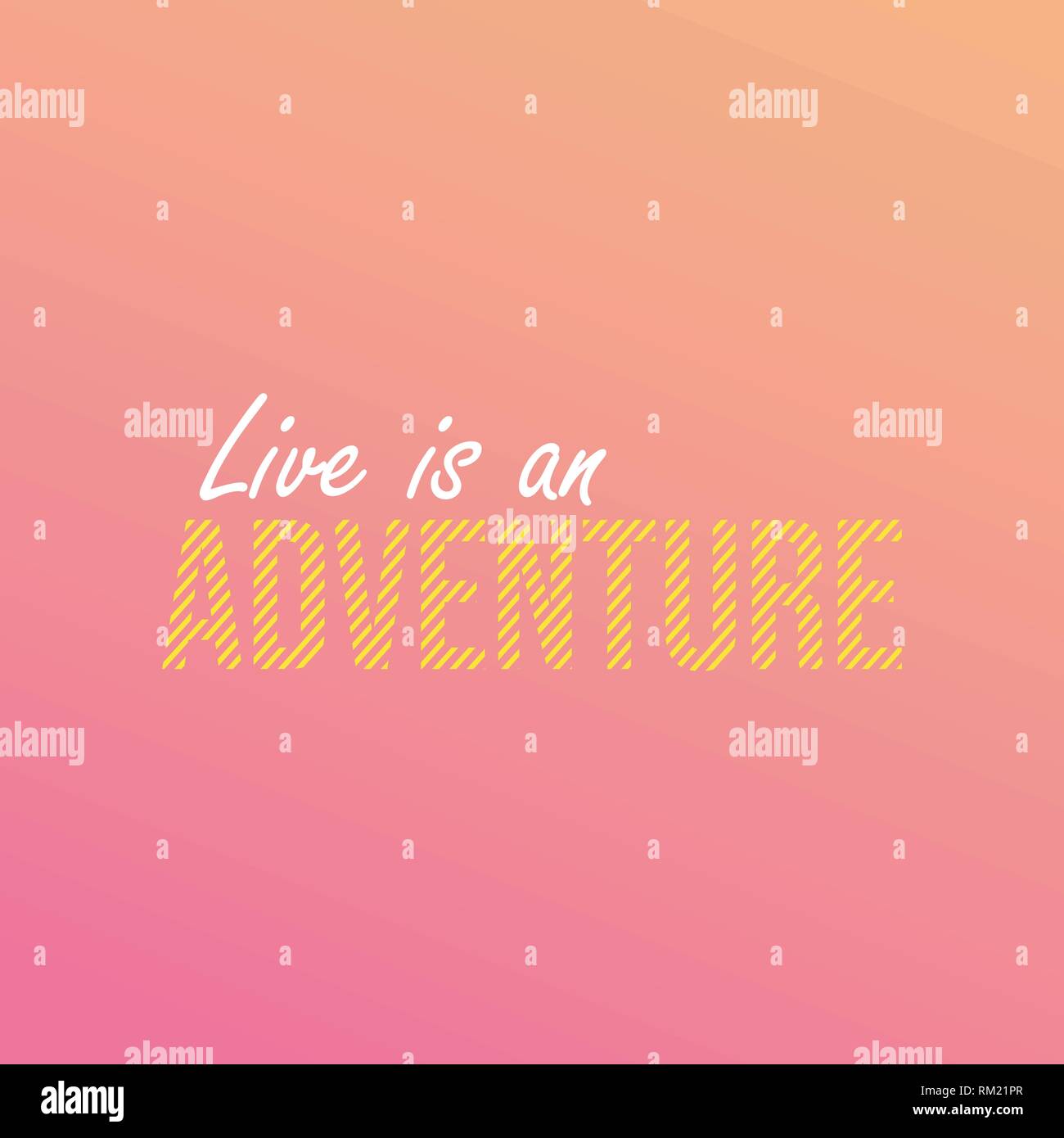 Live your passion Stock Vector Images - Alamy