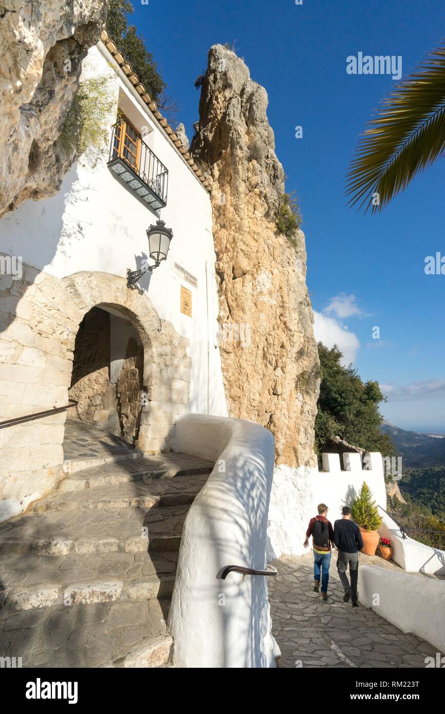 Entrance to the Casa Orduña Museum and Guadalest Castle Stock Photo - Alamy