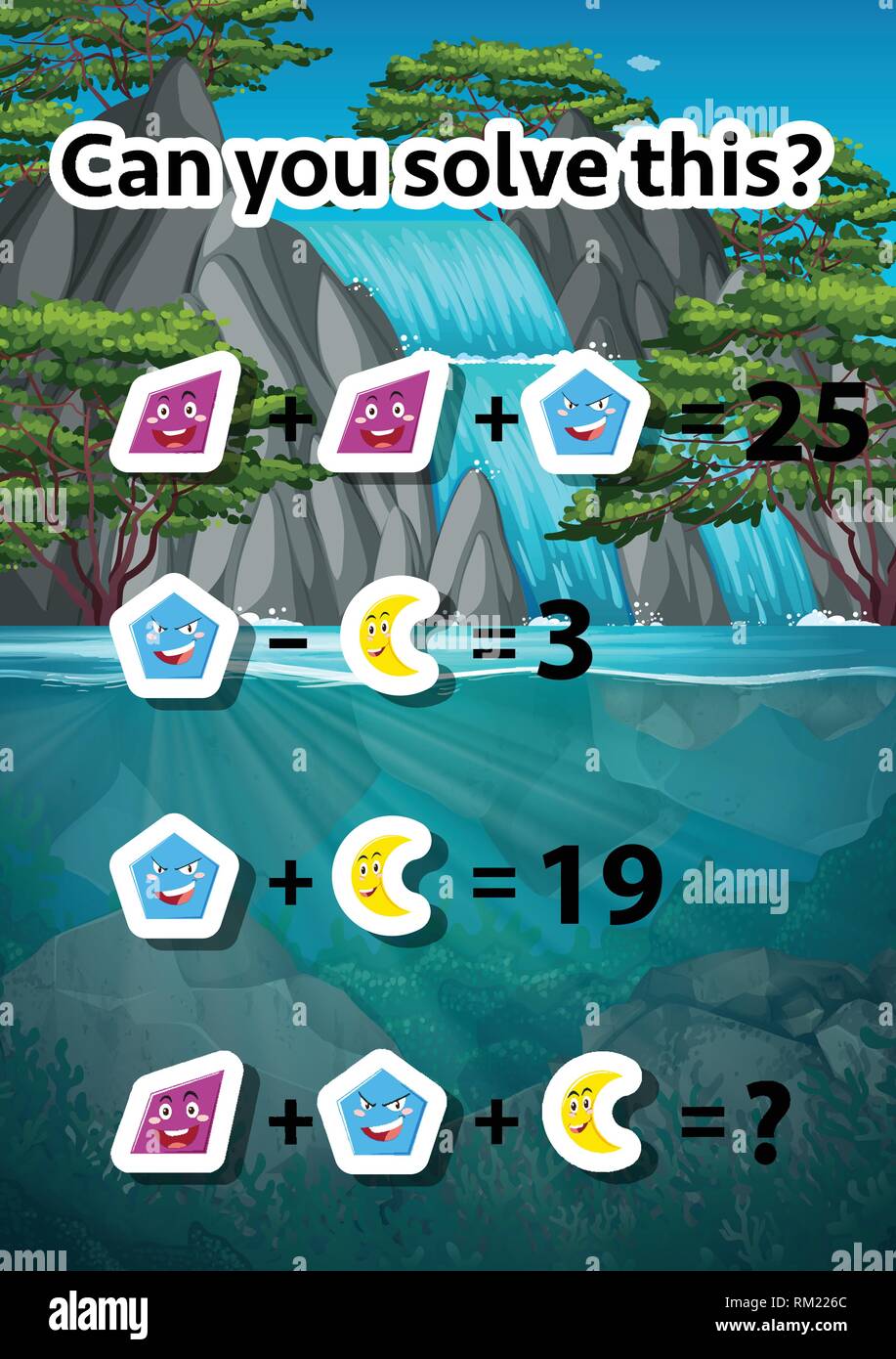 Can You Solve This Illustration Stock Vector Image Art Alamy