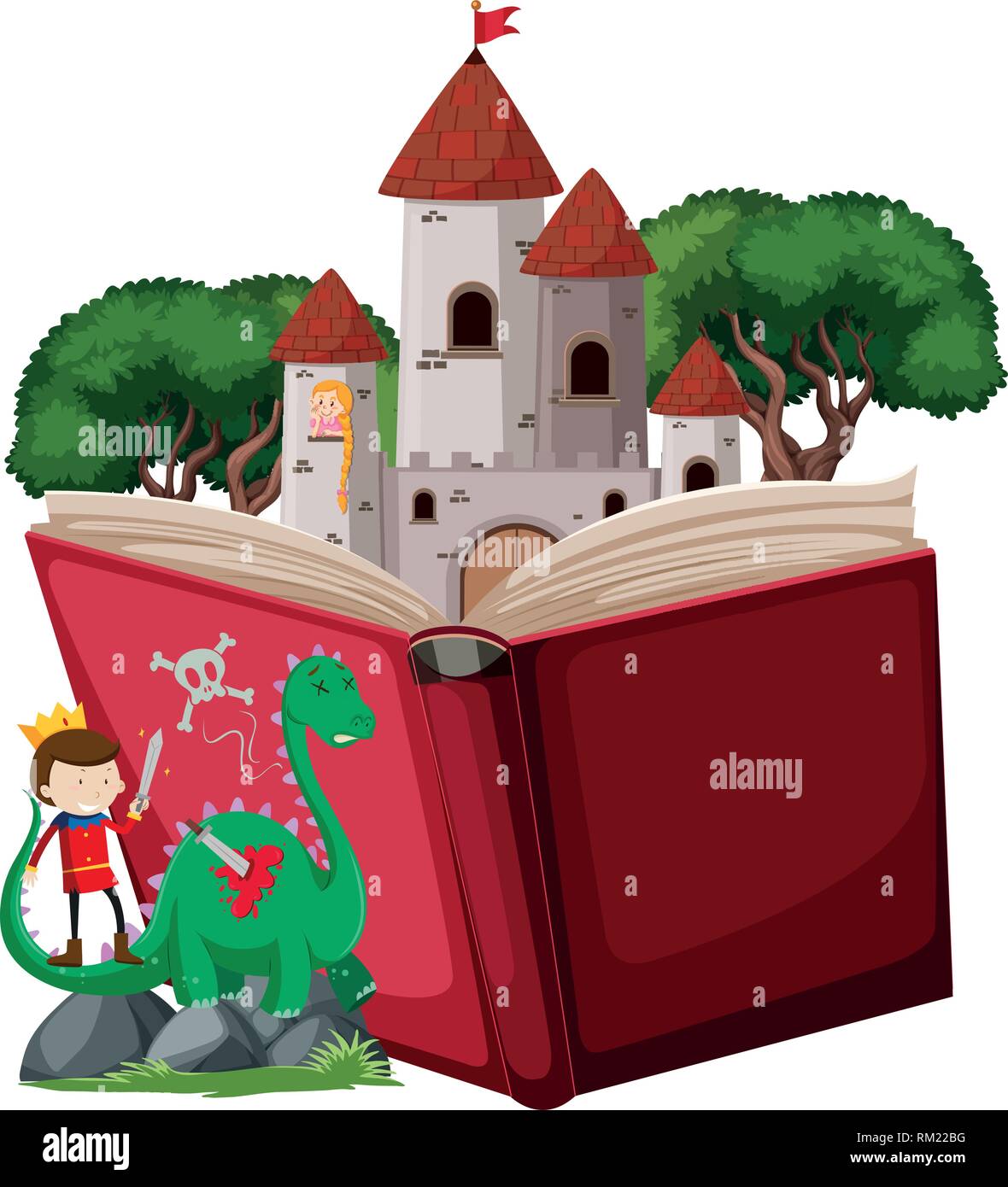 Prince fairy tale story illustration Stock Vector Image & Art - Alamy