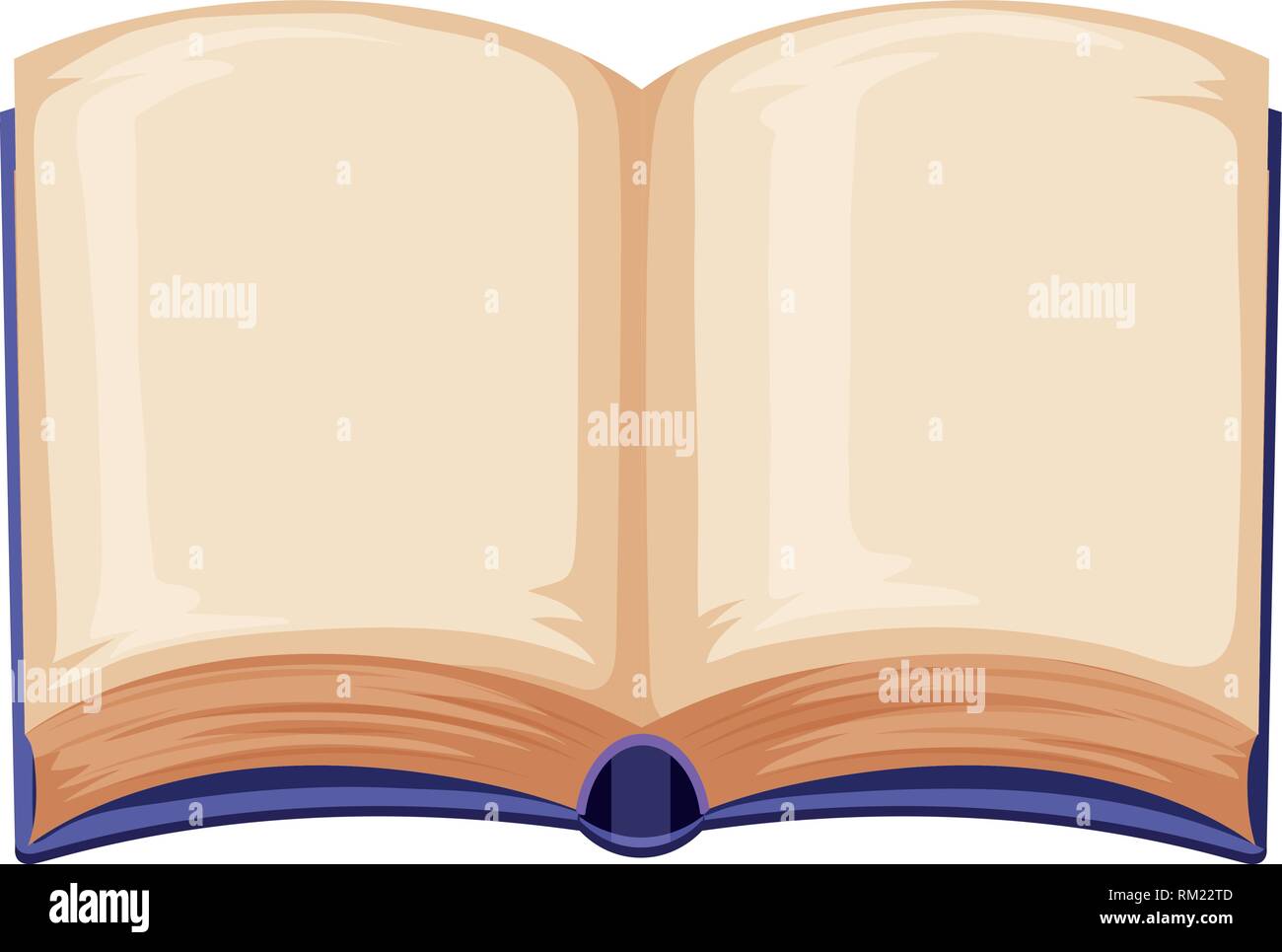 Blank book on white background illustration Stock Vector Image & Art ...