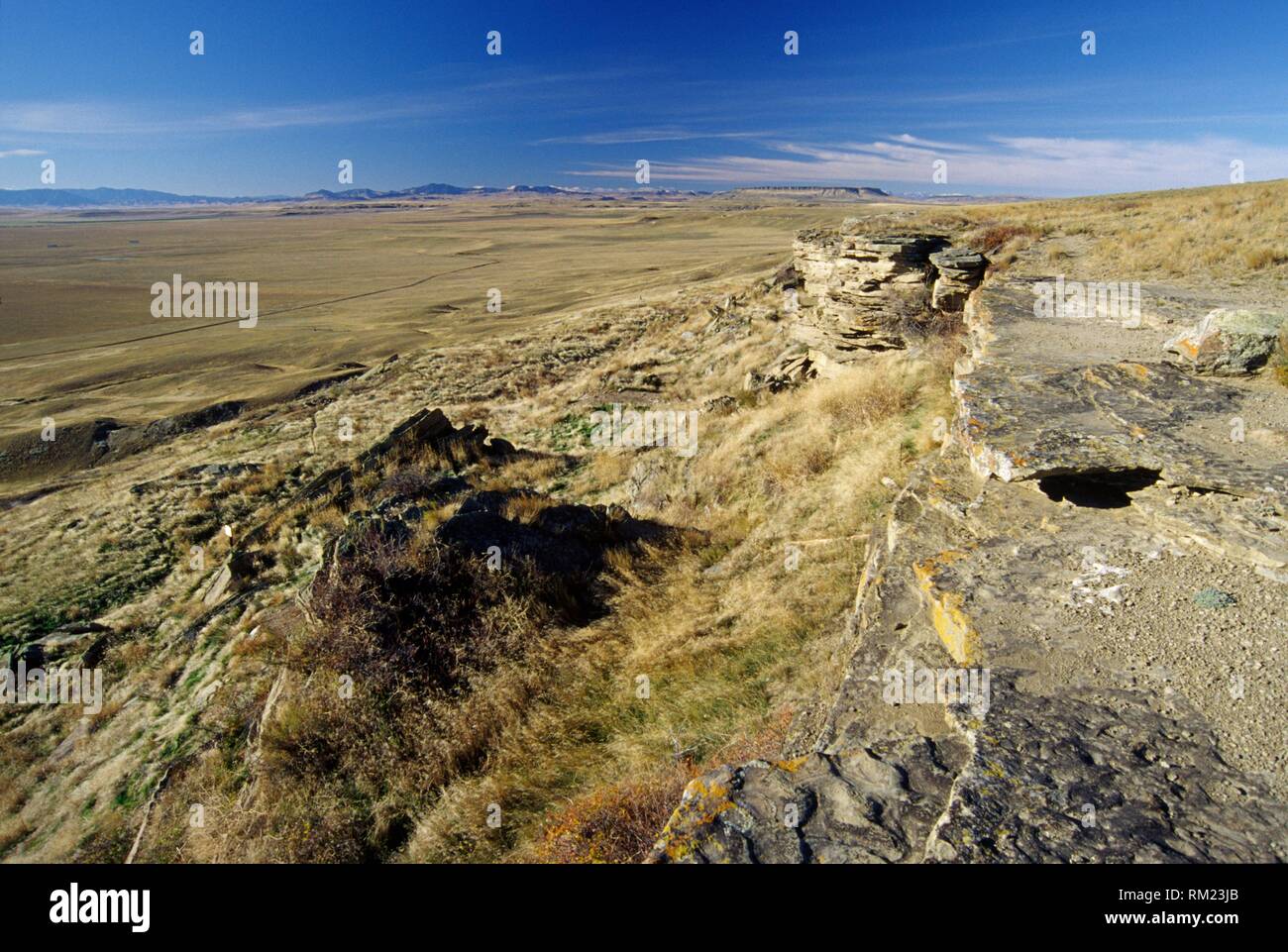 First Peoples Buffalo Jump State Park High Resolution Stock Photography ...