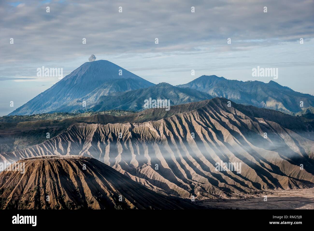 View of Mt. Semeru, Batok and Widodaren in Bromo Tengger Semeru ...