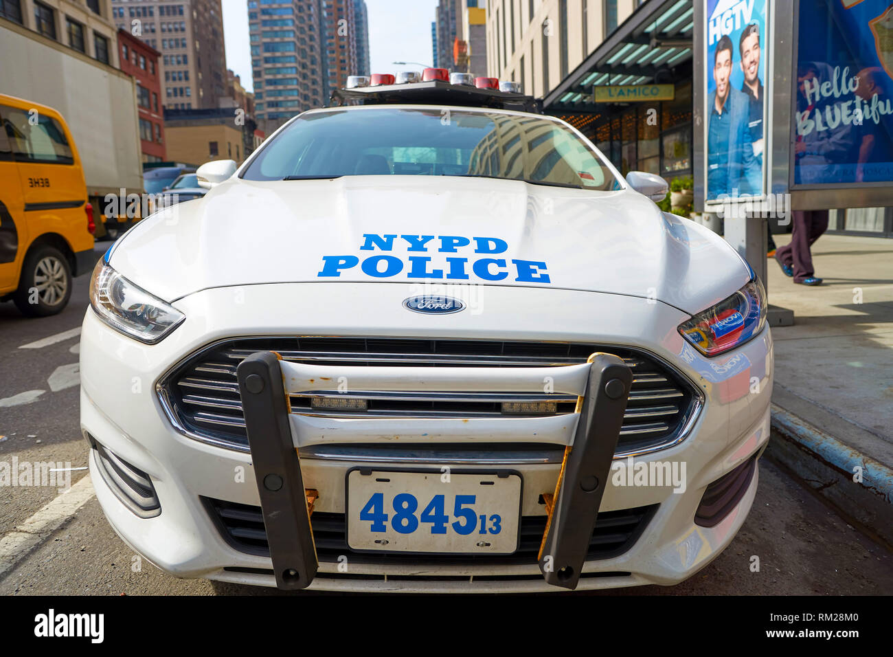 NEW YORK - CIRCA MARCH, 2016: close up shot of a New York City Police ...