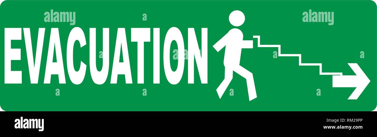 Evacuation vector vectors hi-res stock photography and images - Alamy