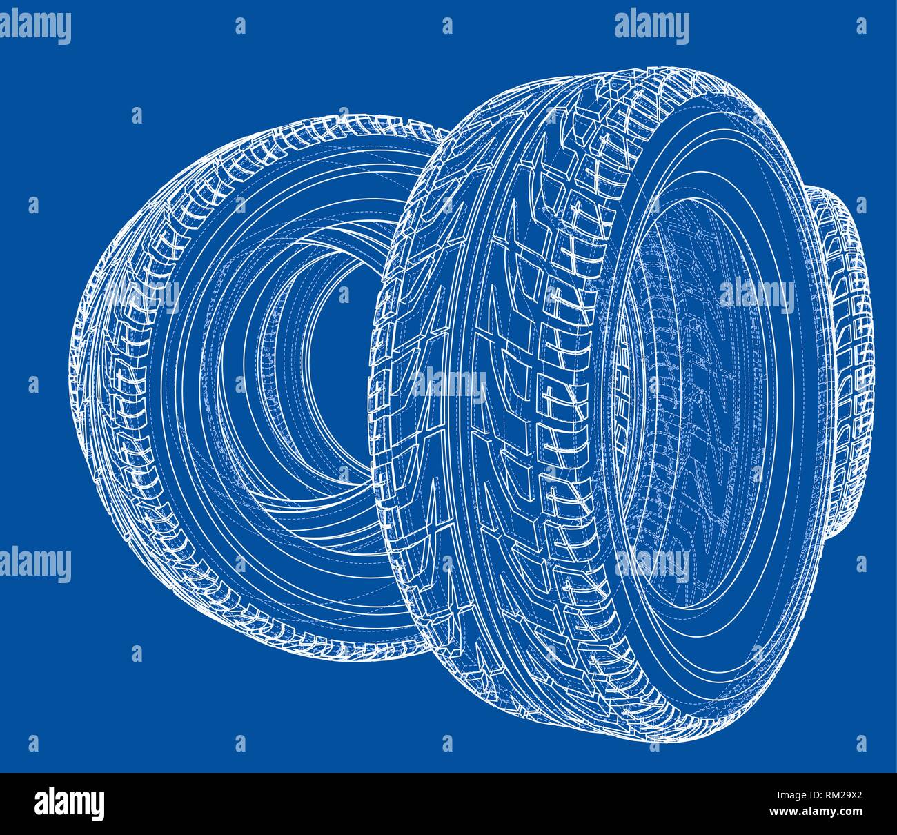 Car tires concept. Vector rendering of 3d Stock Vector Image & Art - Alamy