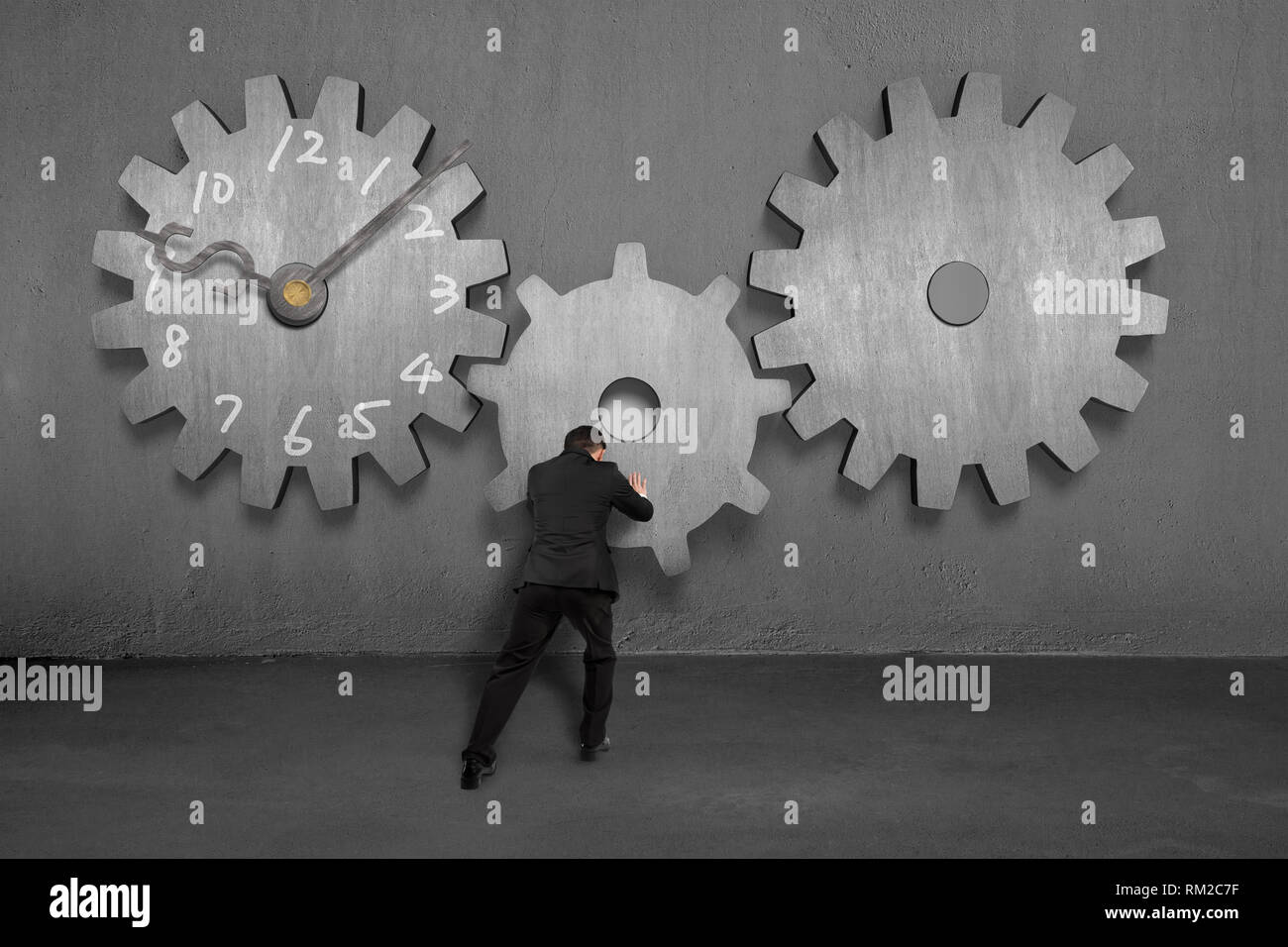 Two people pushing each other hi-res stock photography and images - Alamy