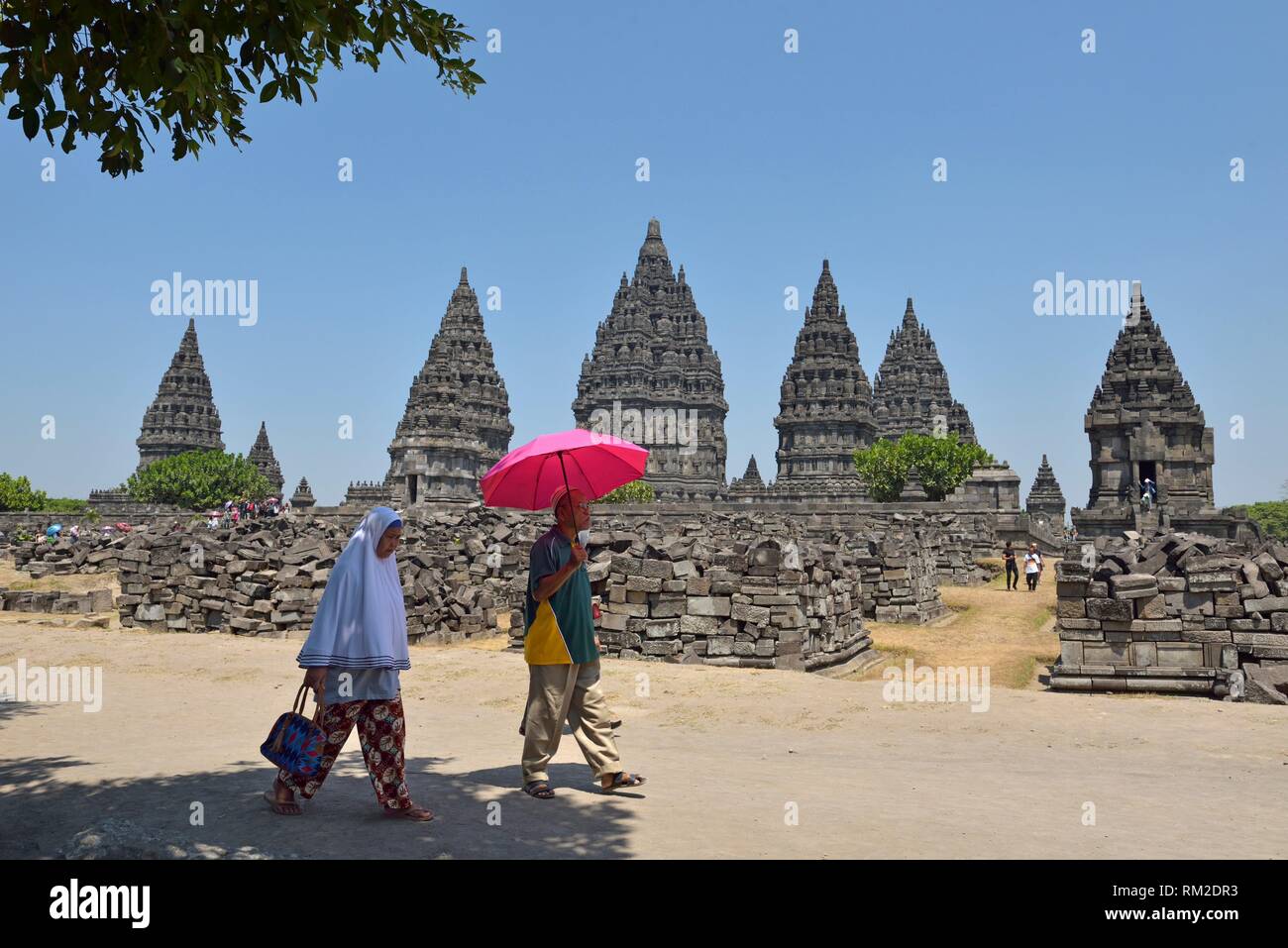 Prambanan temple compounds hi-res stock photography and images - Alamy