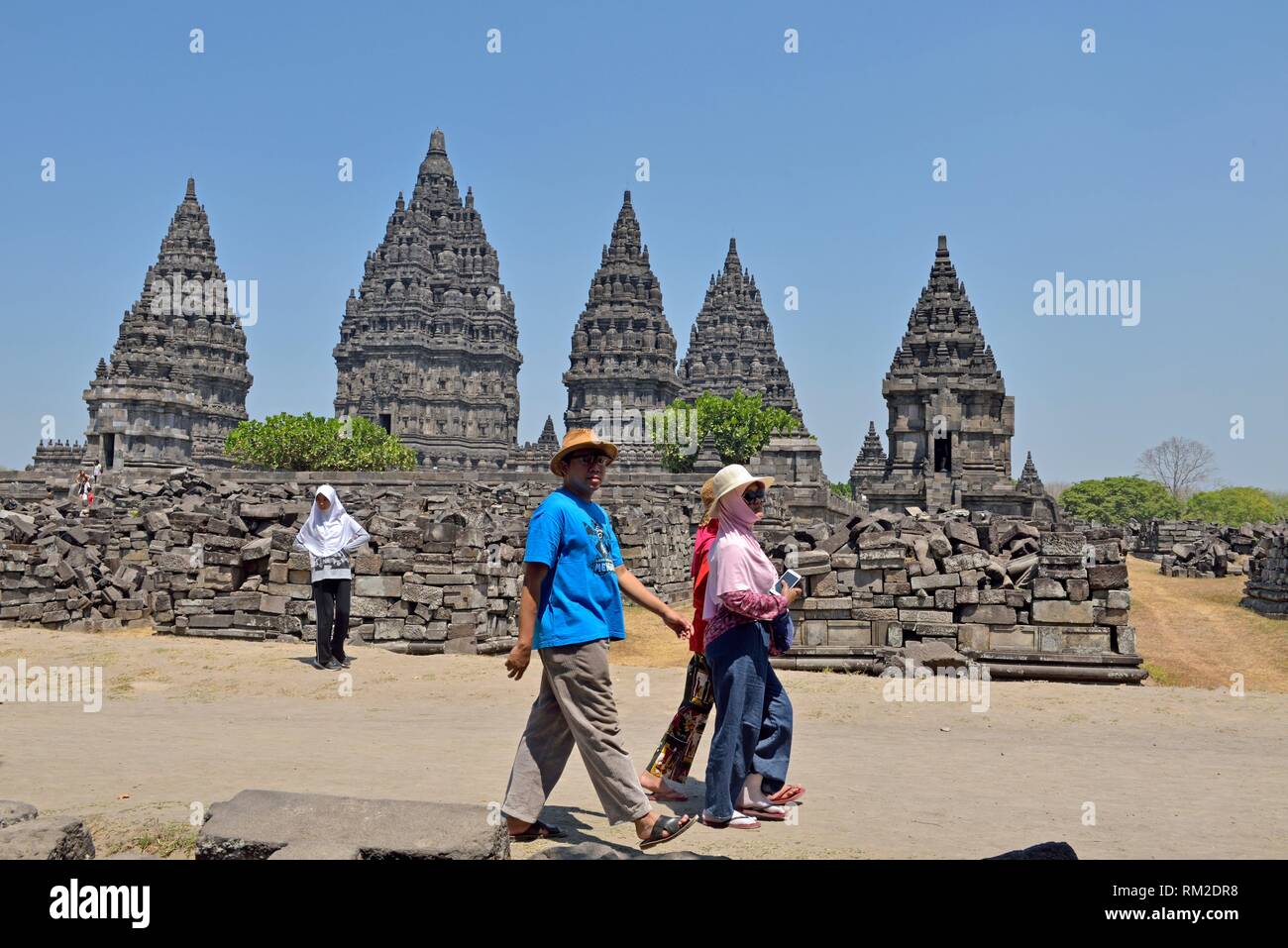 Prambanan temple compounds hi-res stock photography and images - Alamy