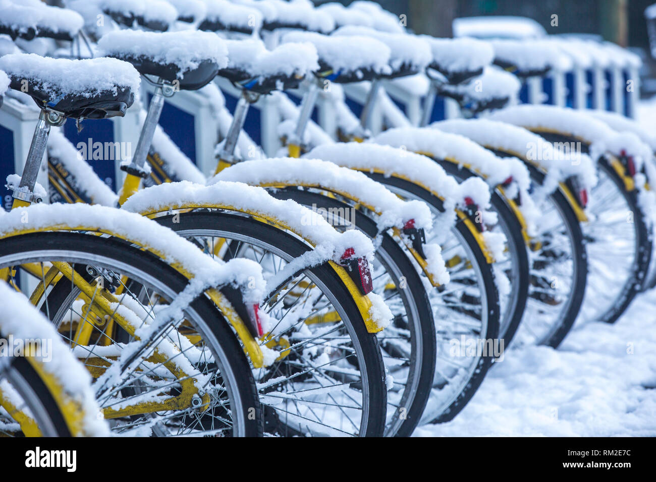 Covered bicycles hi-res stock photography and images - Alamy