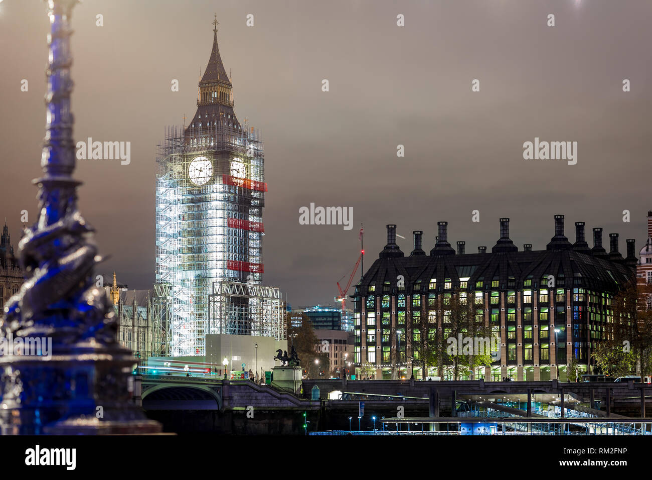 Big Ben under construction, London, UK Stock Photo - Alamy