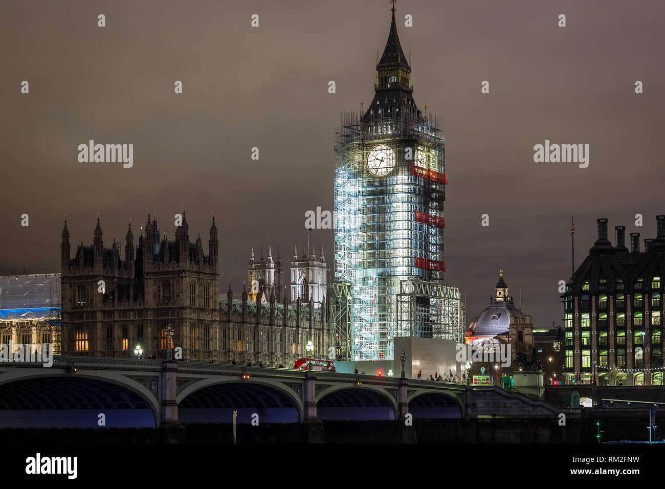 Big Ben under construction, London, UK Stock Photo - Alamy