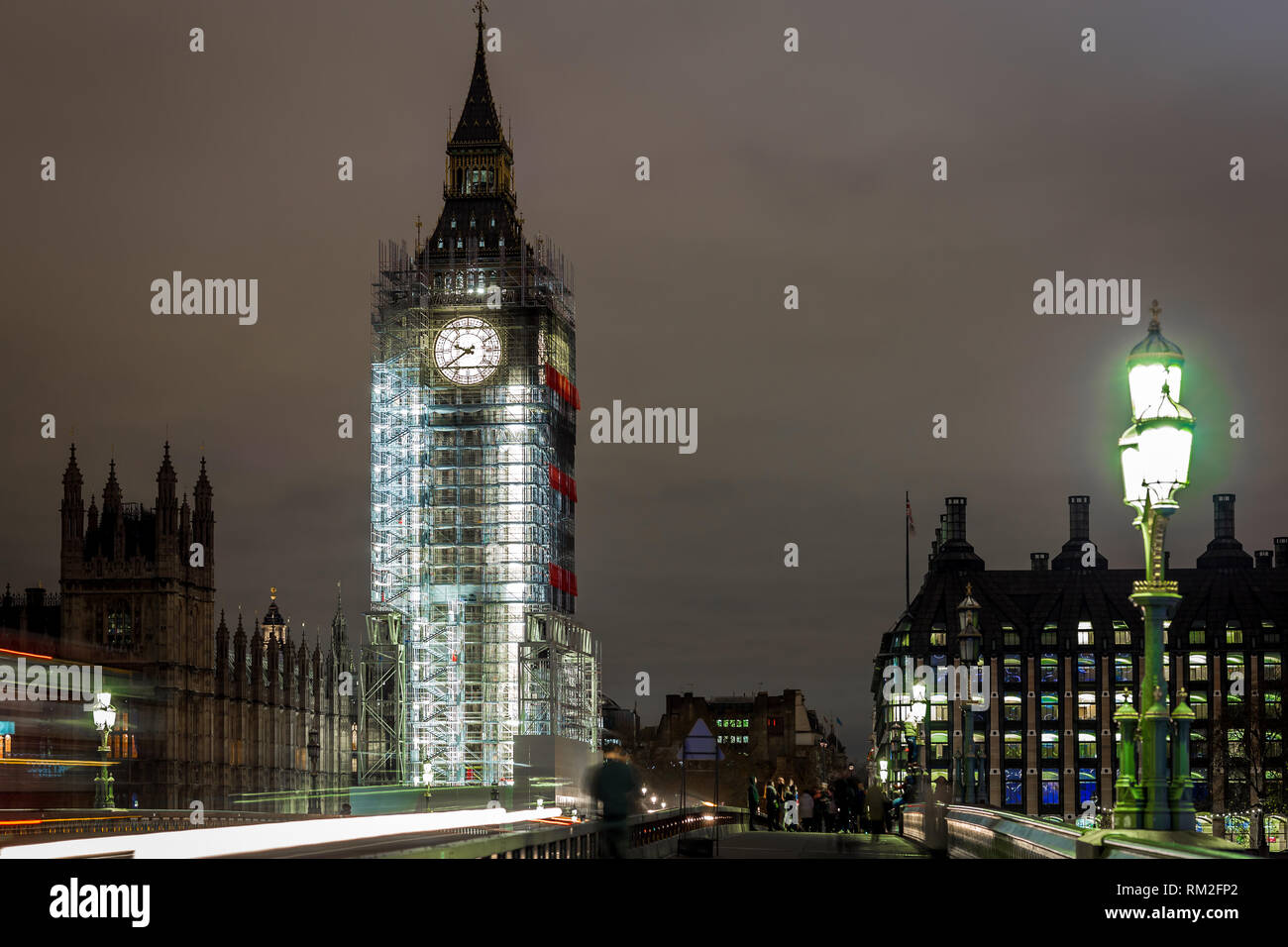 Big Ben under construction, London, UK Stock Photo - Alamy