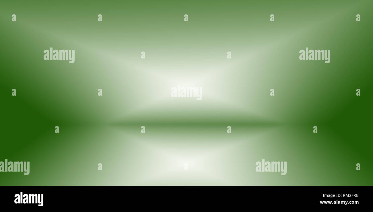 Abstract blur empty Green gradient Studio well use as background ...