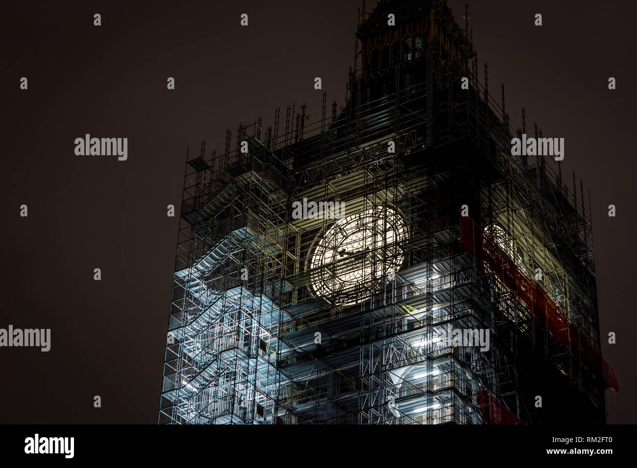Big Ben under construction, London, UK Stock Photo - Alamy