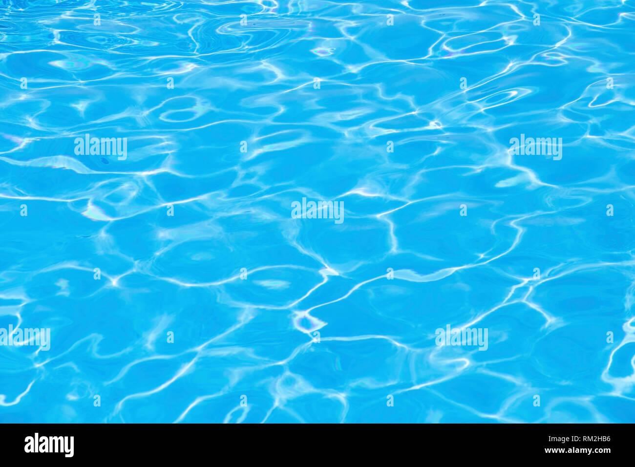 Blue water in the swimming pool Stock Photo - Alamy