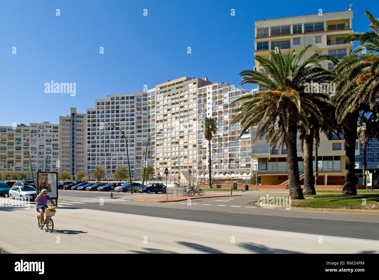 tourist building in the population of empuriabrava,girona,catalonia ...