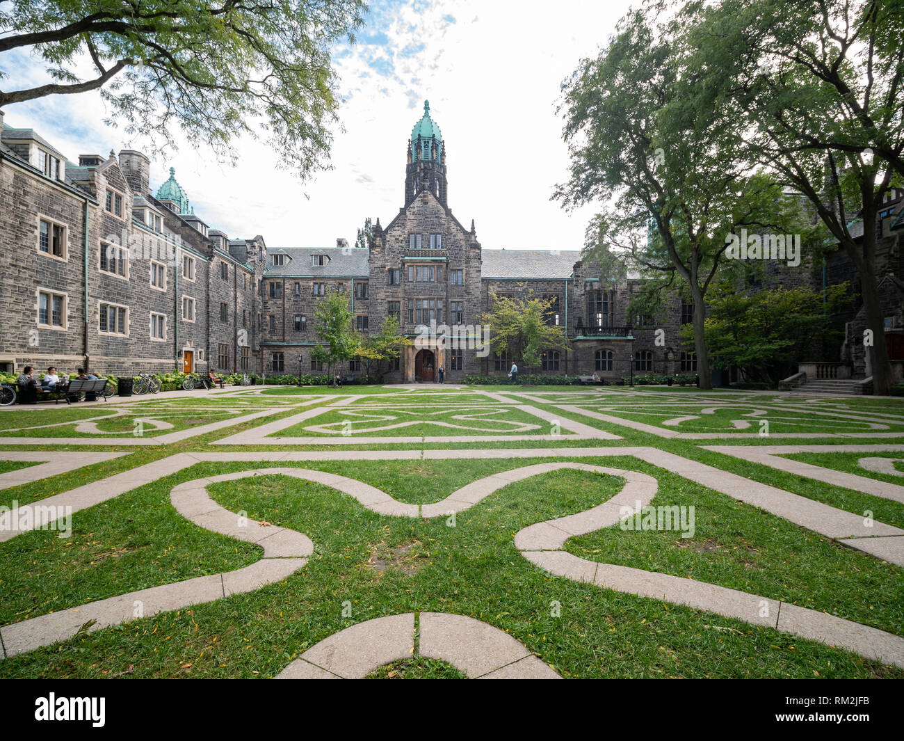 The beautiful Trinity College of University of Tornoto at Canada Stock ...