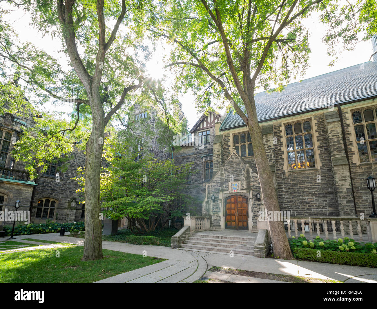 The beautiful Trinity College of University of Tornoto at Canada Stock ...