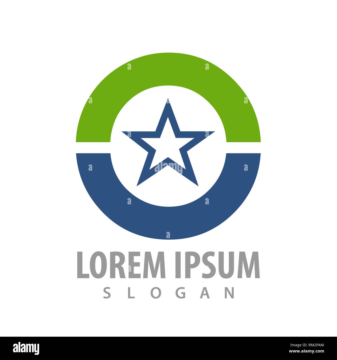 Circle star logo concept design. Symbol graphic template element Stock ...