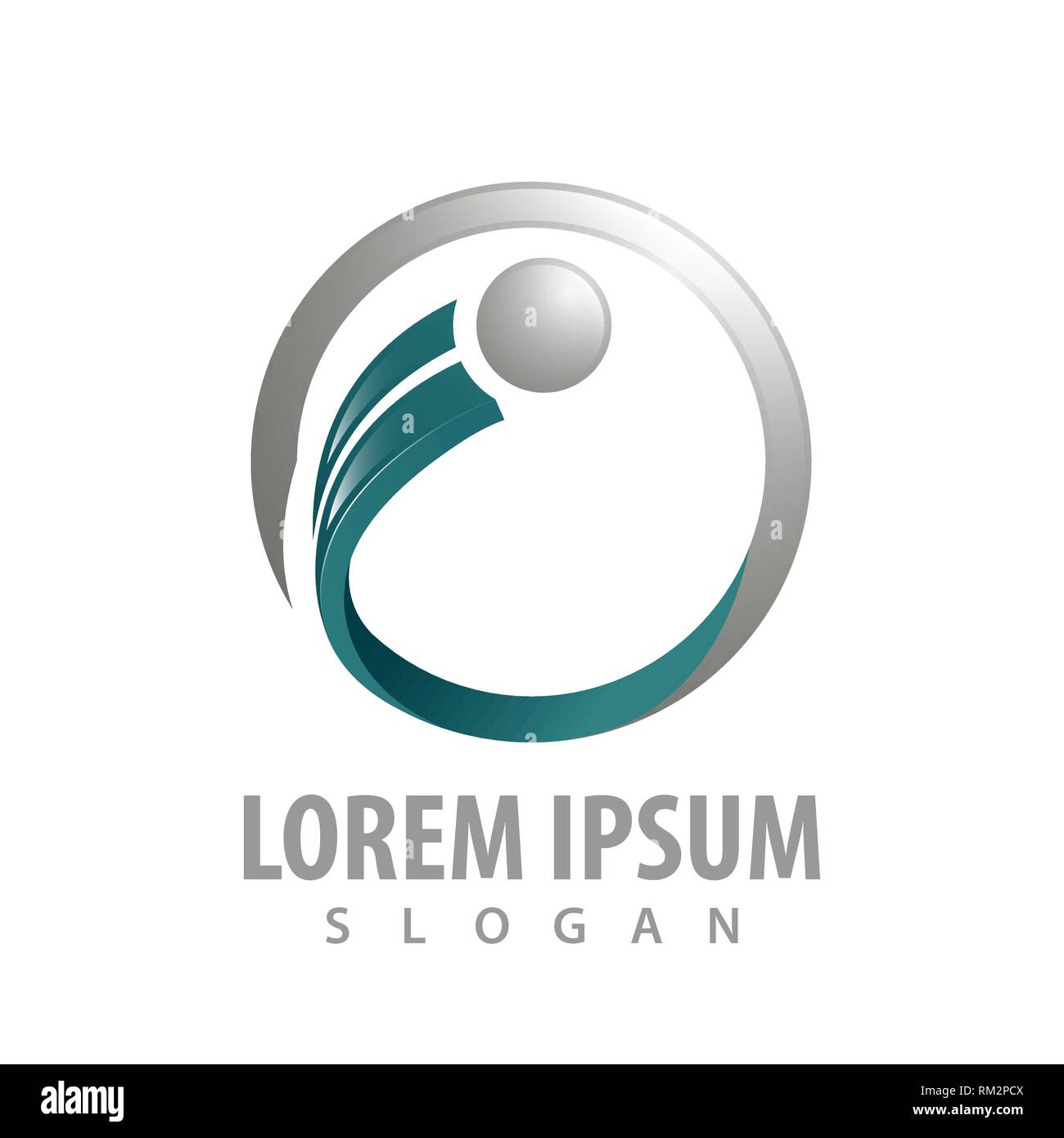 Circle line initial letter i logo concept design. Symbol graphic template element Stock Vector ...