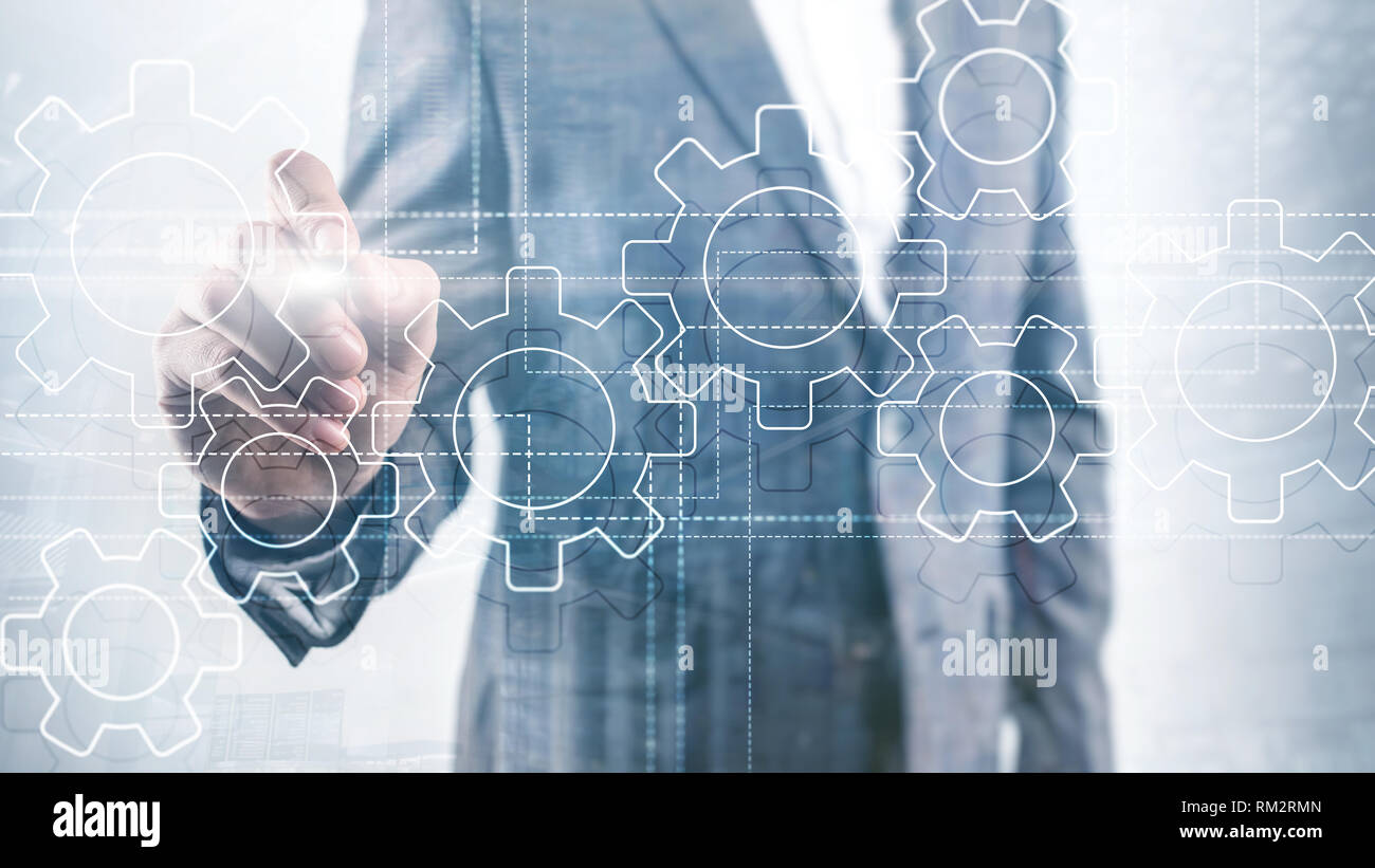 Gears mechanism, digital transformation, data integration and digital ...